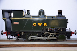 7.25" 1101 Class GWR live steam dock tank loco for sale