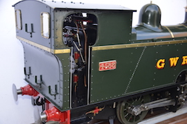 7.25" 1101 Class GWR live steam dock tank loco for sale