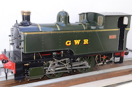 7.25" 1101 Class GWR live steam dock tank loco for sale