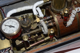 Live steam Calder Craft SS Talacre twin oscillating engine boiler gas ...