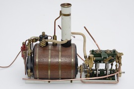 Live steam Cheddar Proteus vertical twin & boiler for sale