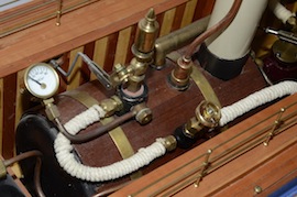 Live steam launch, Cheddar boiler, Puffin twin engine for sale