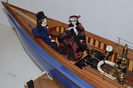 Live steam launch, Cheddar boiler, Puffin twin engine for sale