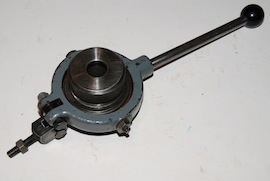 front view lever action collet chuck myford lathe for sale