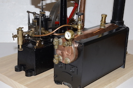 Stuart live steam plant. Beam engine Babcock 500 boiler for sale