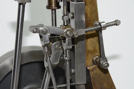 Vertical live steam engine with reversing for sale