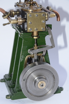 Vintage vertical twin live steam reversing engine for sale